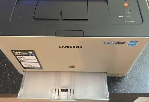 Цветной лазерный принтер samsung clp-365w