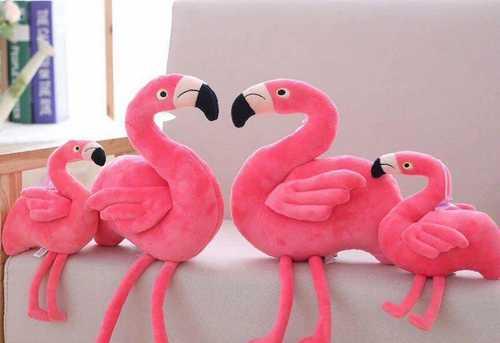 Мягкая игрушка фламинго белый и розовый цвет