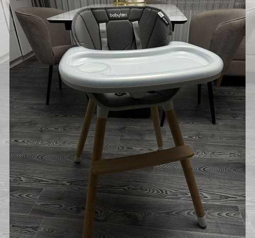 Стульчик для кормления babyton woody grey