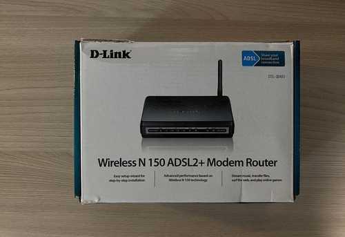 Роутер D-Link Wireless N 150 adsl2+ Modem Router