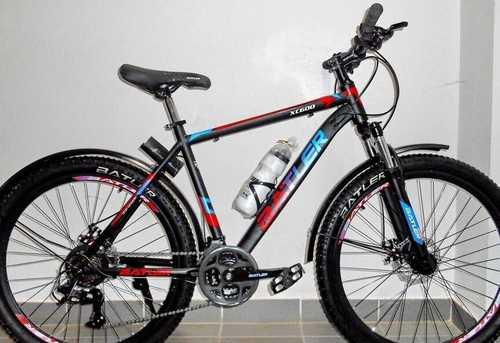 Скоростной велосипед Черный-красный новый