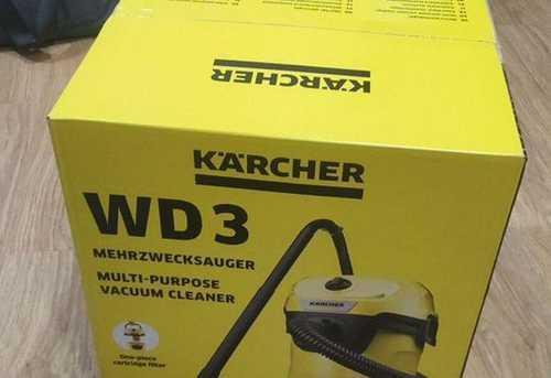 Строительный пылесос Karcher WD 3 V-19/4/20 Yellow