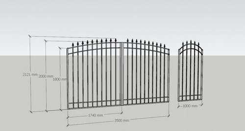 Ворота с калиткой