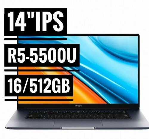 Honor Magicbook 14 R5 5500u 16/512 Gb