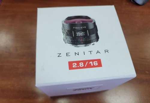 Zenitar зенит fish eye 16 2.8 с автофокусным чипом
