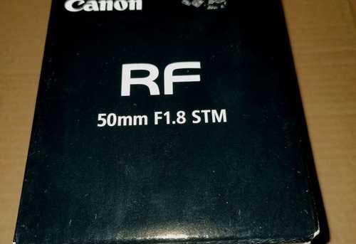 Новый объектив Canon RF 50mm f/1.8 STM