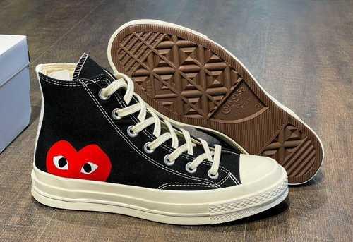 Converse Comme Des Garcons черные высокие