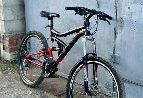Велосипед горный взрослый двухподвес