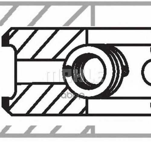 Кольца поршневые 00219N0 Mahle/Knecht