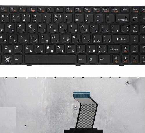 Клавиатура Lenovo Z560 Z565 G570 черная с рамкой