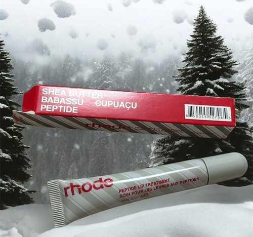 Тинт для губ rhode peppermint glaze новогодний