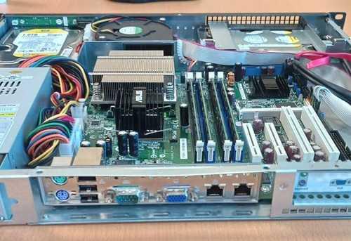 Компактный сервер 1U asus P5BV-M/RS100-E5