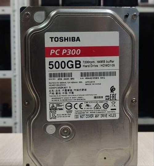 HDD Жесткий диск 500 Gb/Toshiba/3,5"