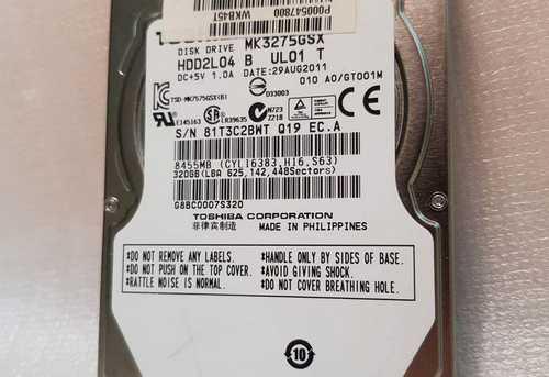 Жёсткий диск Toshiba HDD 2.5 для ноутбука