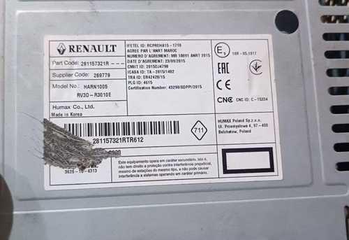 Автомагнитола Renault logan