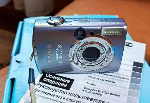 Компактный фотоаппарат Canon digital ixus 850 IS