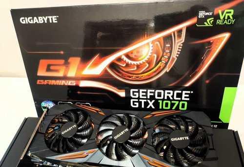 Игровая GeForce GTX 1070 G1 Gaming 8G rev. 2.0
