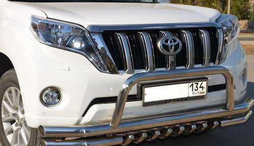 Land Cruiser Prado 150 2014 Защита перед бампера