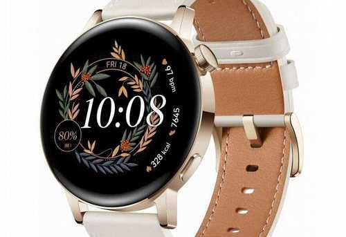 Умные часы Huawei Watch GT 3 MIL-B19V, золотой/бел