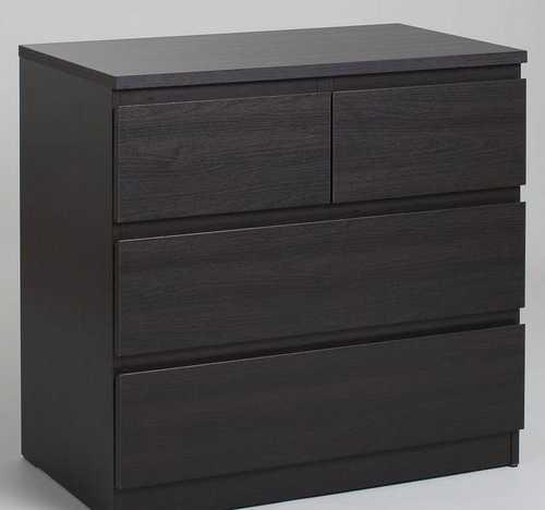 Комод IKEA Мальта 2+2 ящика 80х76 Венге