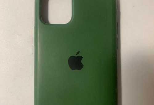 Чехол на iPhone 11 pro (тёмно зелёный)