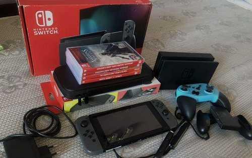 Nintendo switch rev 2 с играми