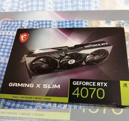 Видеокарта MSI GeForce RTX 4070 gaming x slim 12Gb