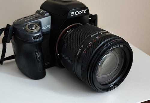 Зеркальный фотоаппарат Sony Alpha dslr-A550 Kit