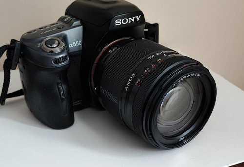 Зеркальный фотоаппарат Sony Alpha dslr-A550 Kit