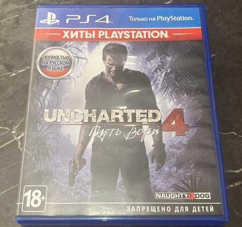Uncharted 4 PS4 диск в идеале