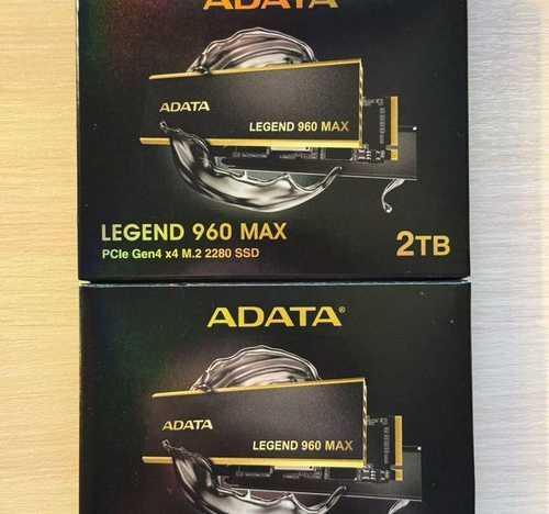 SSD A-Data Legend 960 Max 2 Тб, новые, чек