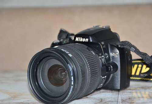 Зеркальный фотоаппарат nikon D60 + объектив 17-70