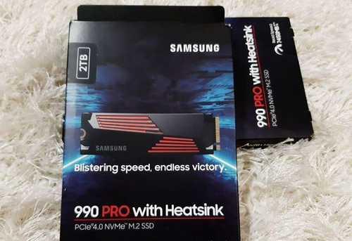 SSD M.2 - Samsung 990 PRO 2TB Heatsink (Новый)
