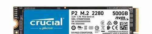SSD M2 накопитель Crucial P2 2 tб ct2000p2ssd8