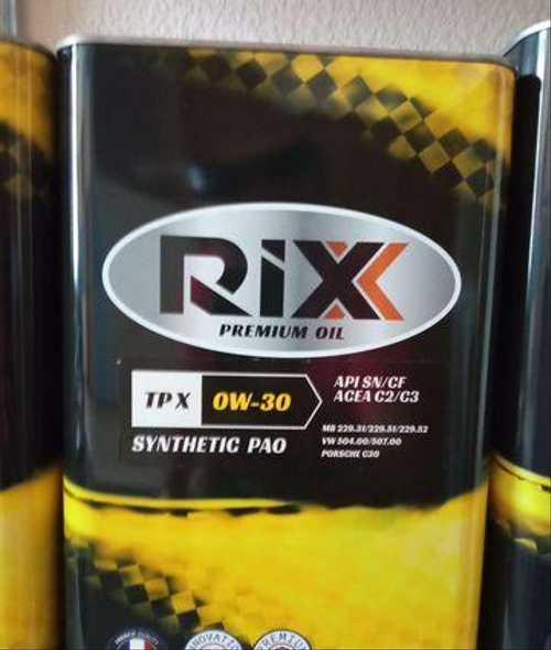 Масло rixx TP X SAE 0W-30 API SN/CF acea C2/C3