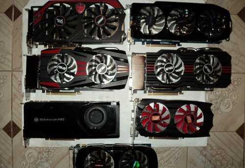 Видеокарты GTX460-GTX770