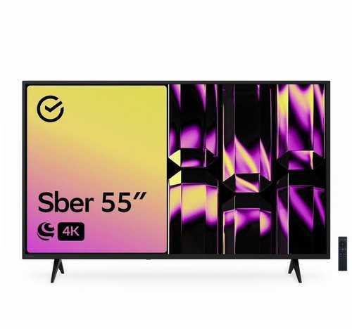 Умный телевизор sber SDX-55U4010B (новый)