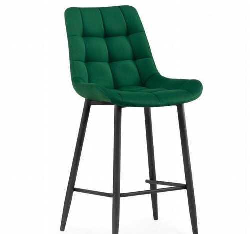 Полубарный стул Алст зеленый (velutto 33) / черные