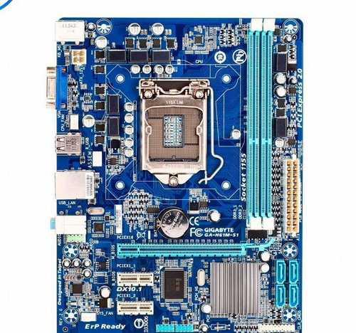 Материнская плата LGA1155 gigabyte GA-H61M-S1 Б.У