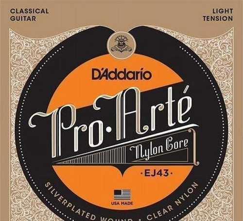 DAddario EJ43 PRO arte Light струны для классичес