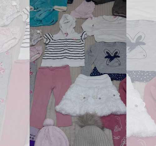 Вещи пакетом для девочки 80-86zara hm