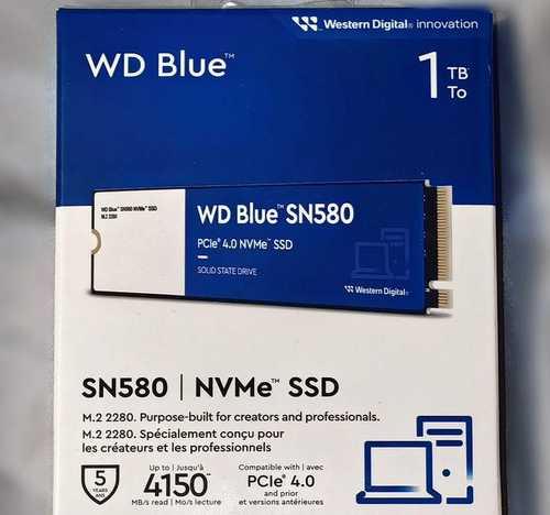 SSD WD Blue SN580 1tb M.2 nvme