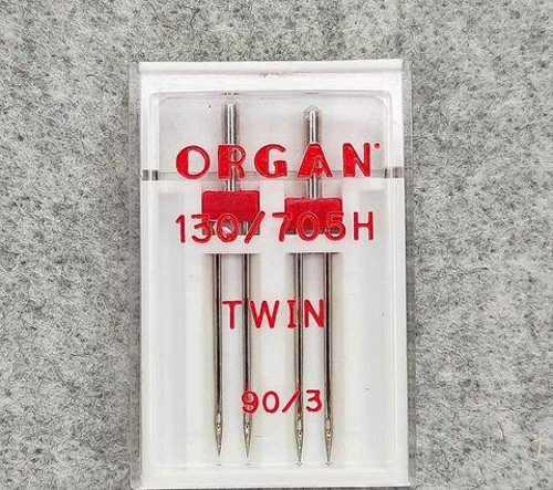 Иглы Organ двойные 2/90/3.0