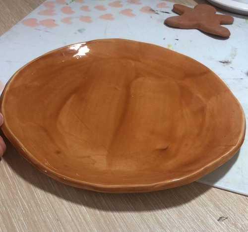 Тарелка из глины
