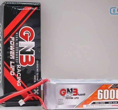 GNB 6000 mAh 6S 70С XT60 Аккумулятор для FPV дрона