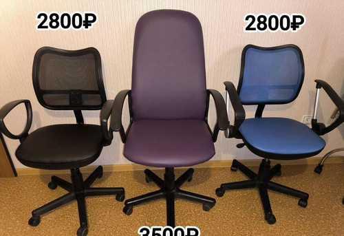 Кресло стул компьютерный кожа новая 6