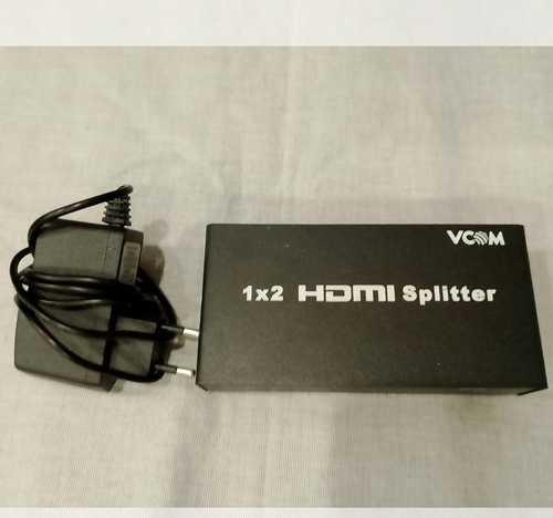 Разветвитель vcom 1x2 hdmi Splitter