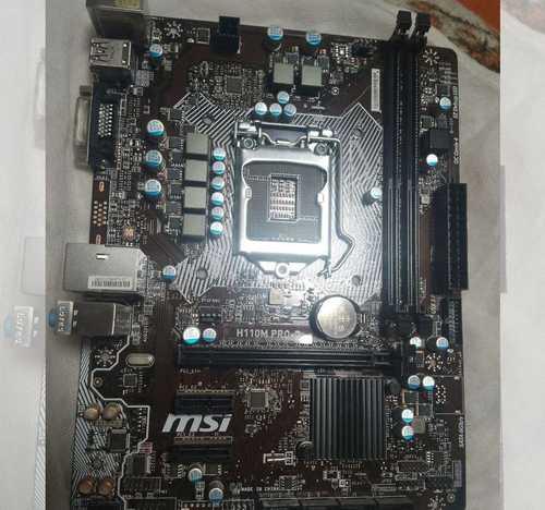 Материнская плата msi h110m pro- D