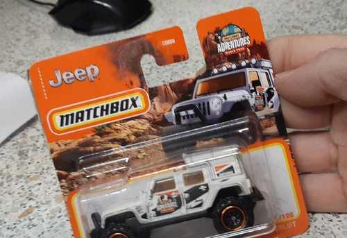 Модель Matchbox Jeep Wrangler Superlift