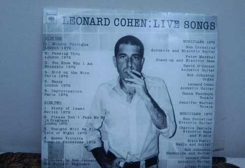 Виниловые пластинки leonard cohen,live songs